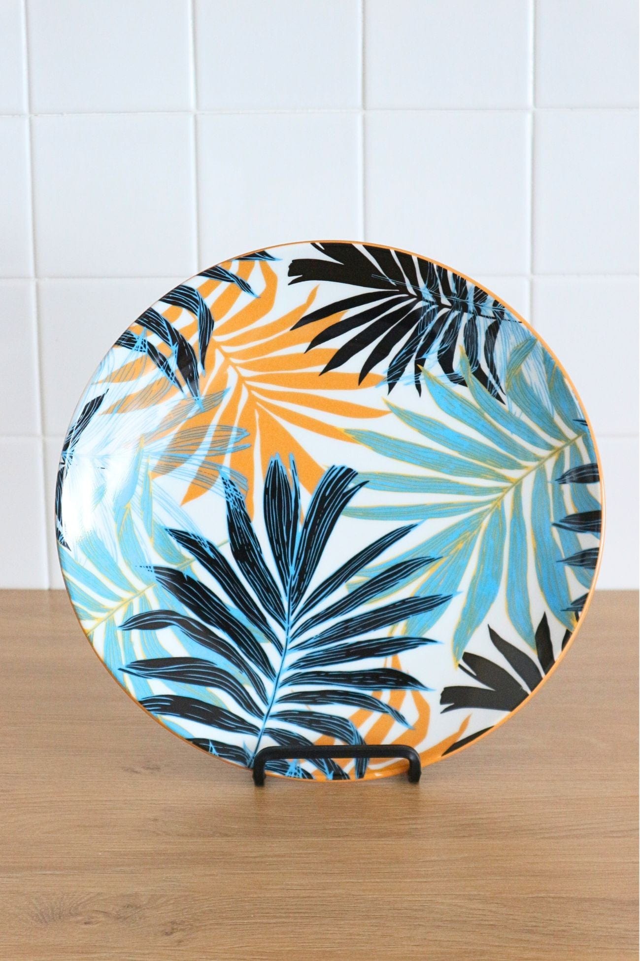Azure - Malé - Tropical Style Porcelain Dinner Plate | Antiope Design